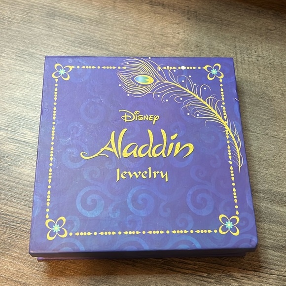 Disney | Accessories | Disney Aladdin Jewelry Set Moon Necklace Flower ...